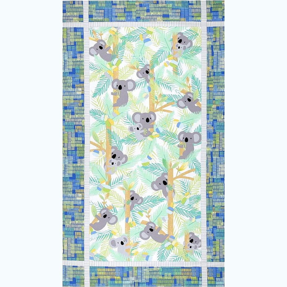 Panel Kit Koala Baby Flannel Blue – Hearthside Quilts
